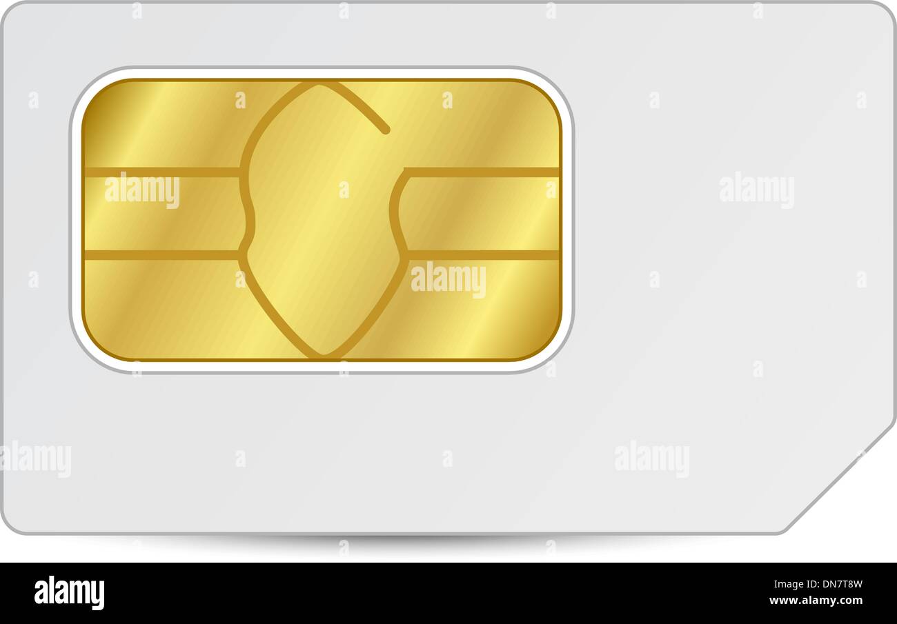 Carta sim prepagata Immagini Vettoriali Stock - Alamy