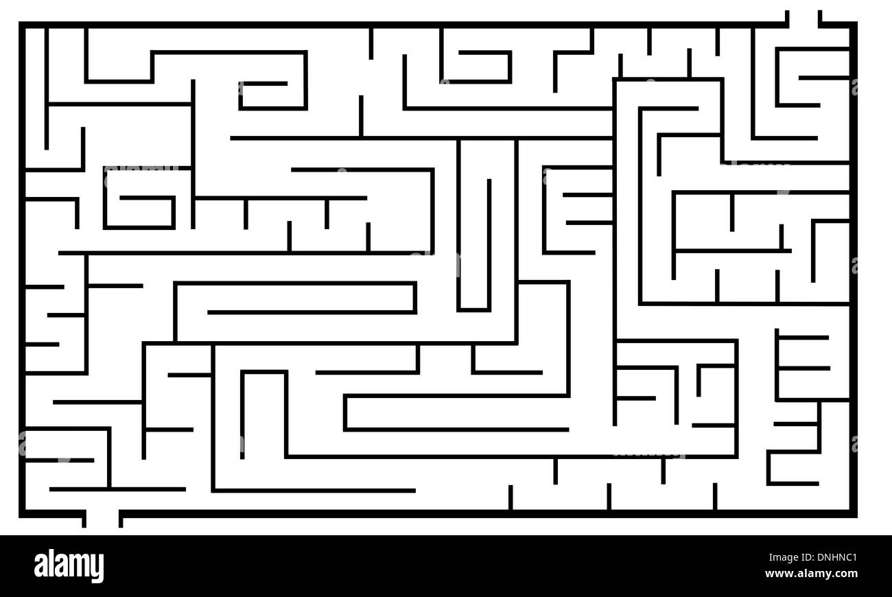 Gioco del labirinto Foto e Immagini Stock in Bianco e Nero - Alamy
