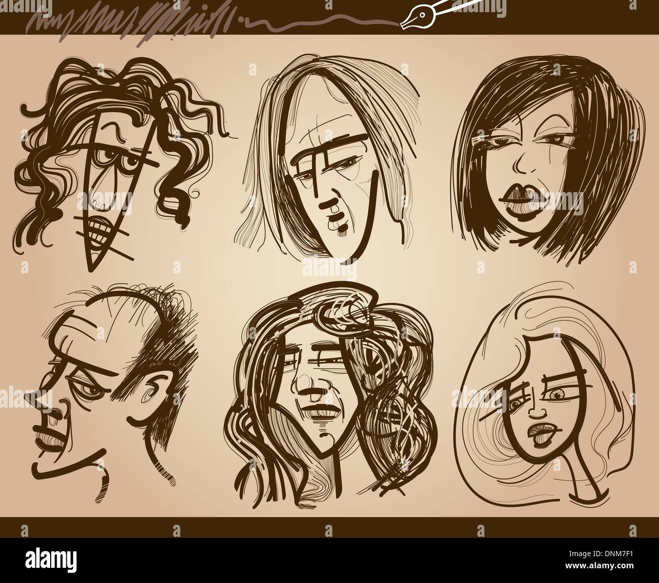Disegni caricaturali Immagini Vettoriali Stock - Alamy