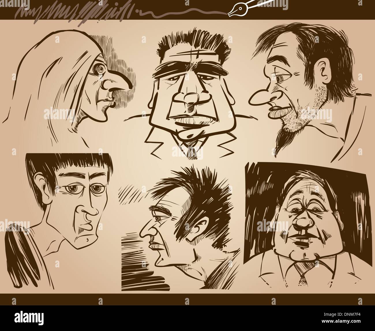 Disegni caricaturali Immagini Vettoriali Stock - Alamy