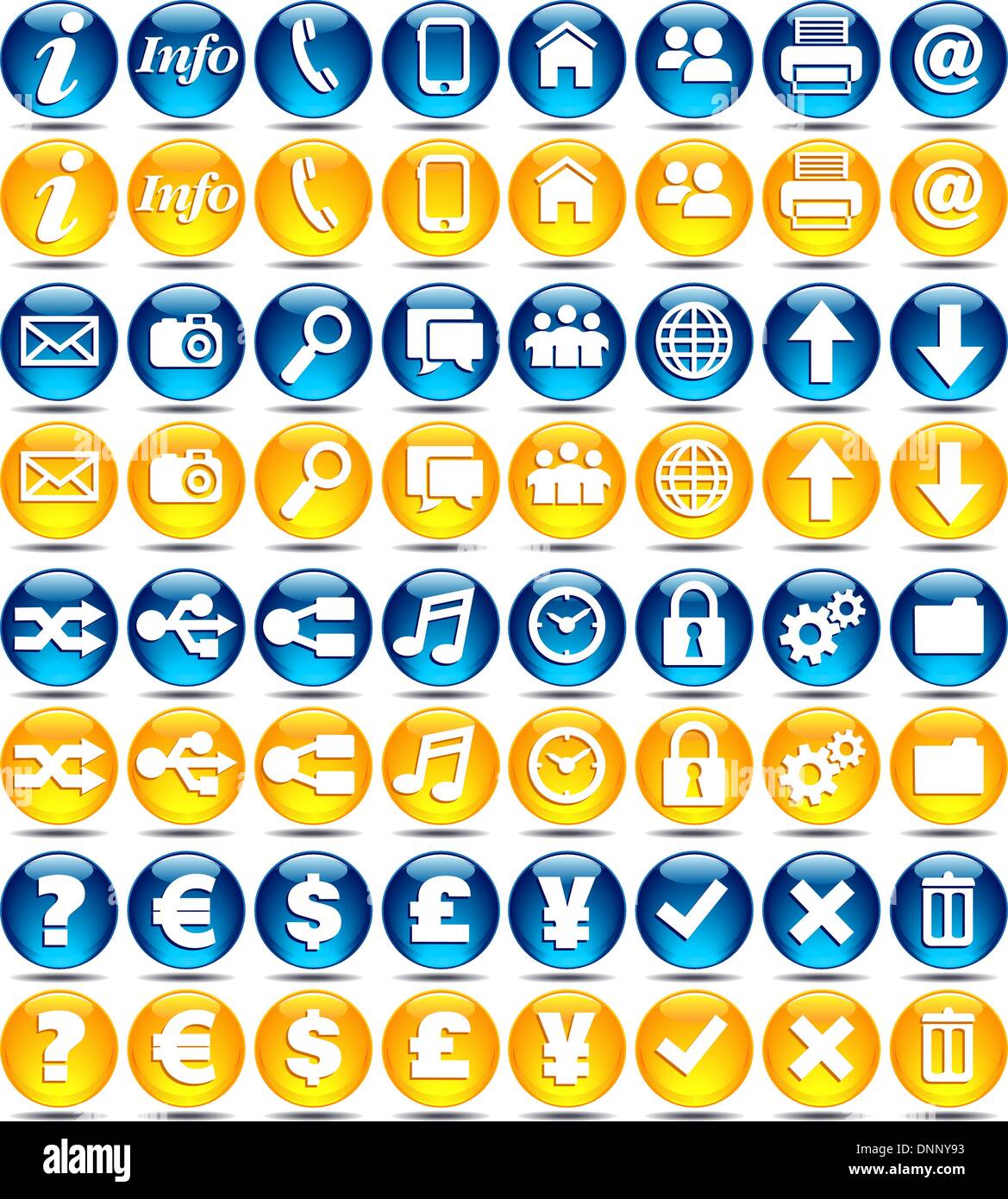 Glossy folder icon mobile app Immagini Vettoriali Stock - Alamy
