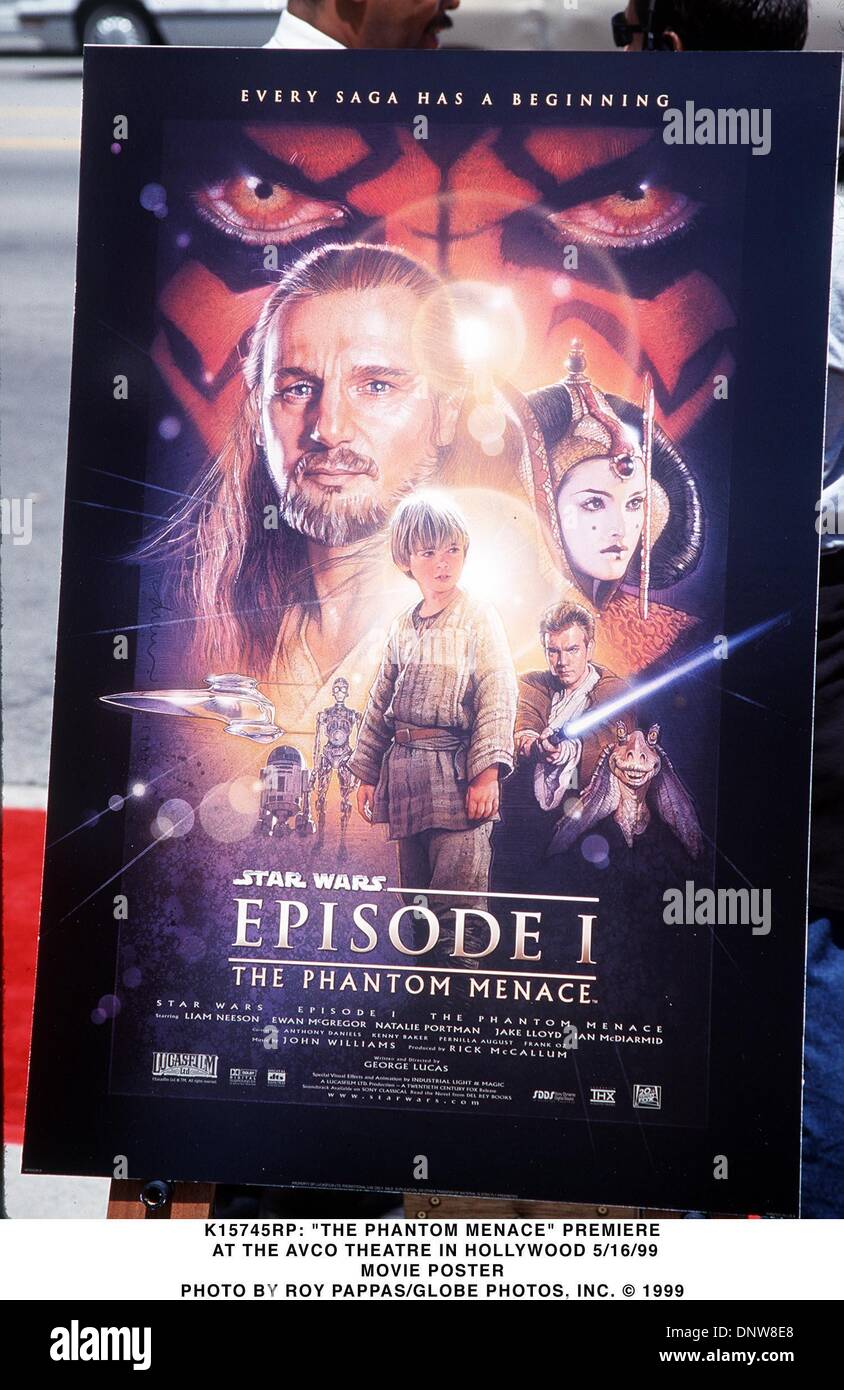The phantom menace movie poster 1999 immagini e fotografie stock ad ...