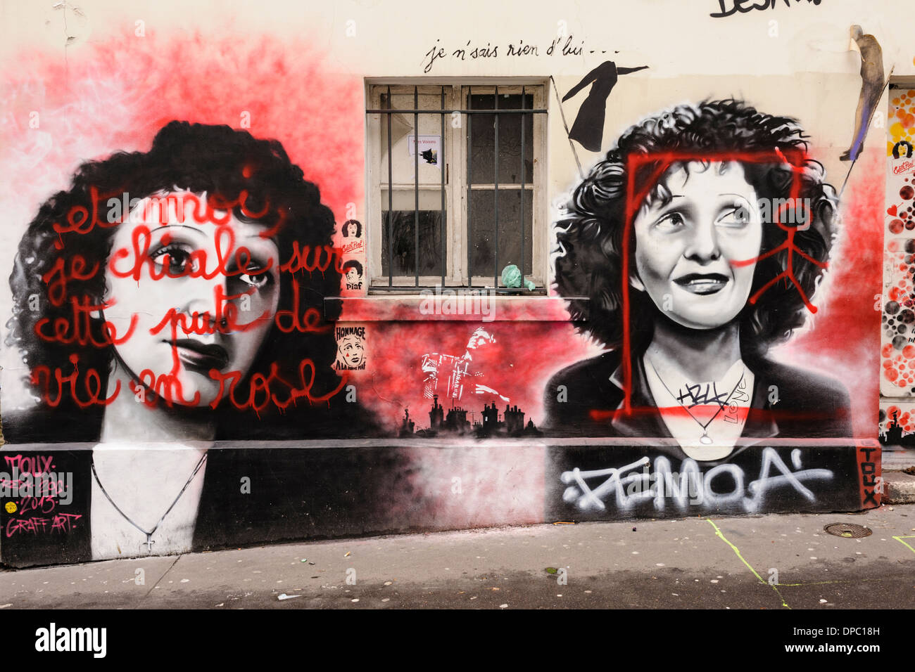 édith piaf street art immagini e fotografie stock ad alta risoluzione ...