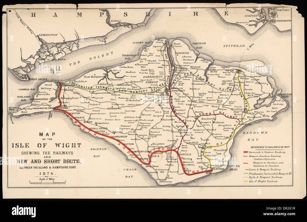 Isle of wight map immagini e fotografie stock ad alta risoluzione - Alamy