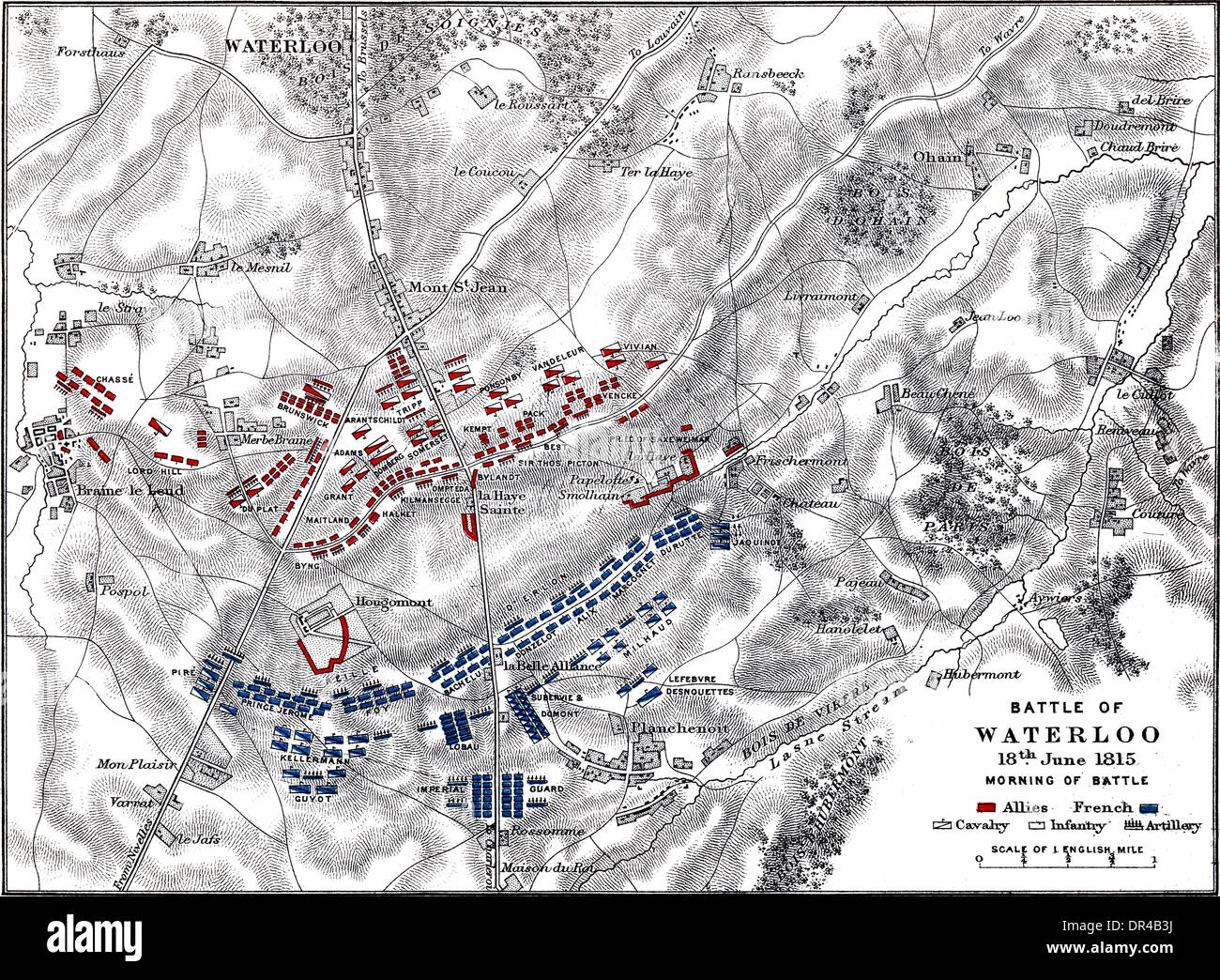 Battle of waterloo map immagini e fotografie stock ad alta risoluzione ...