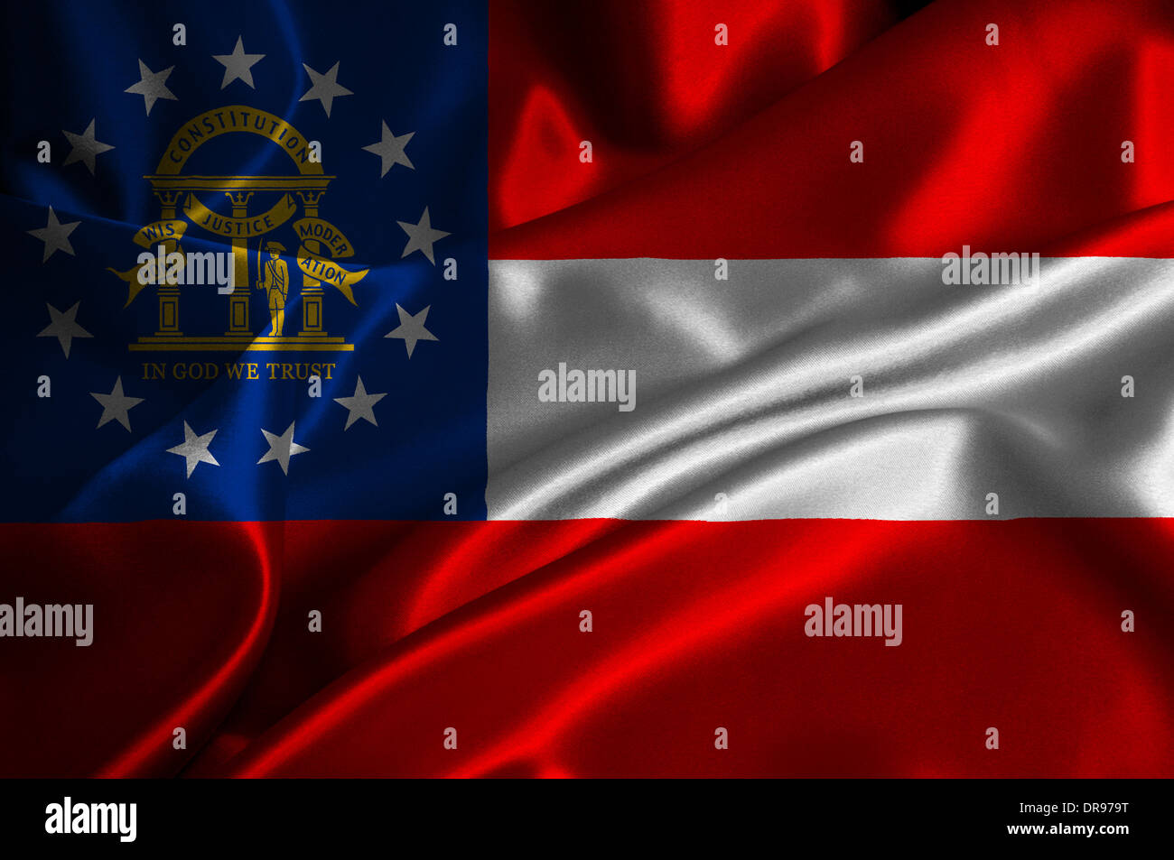 Georgia state flag immagini e fotografie stock ad alta risoluzione - Alamy