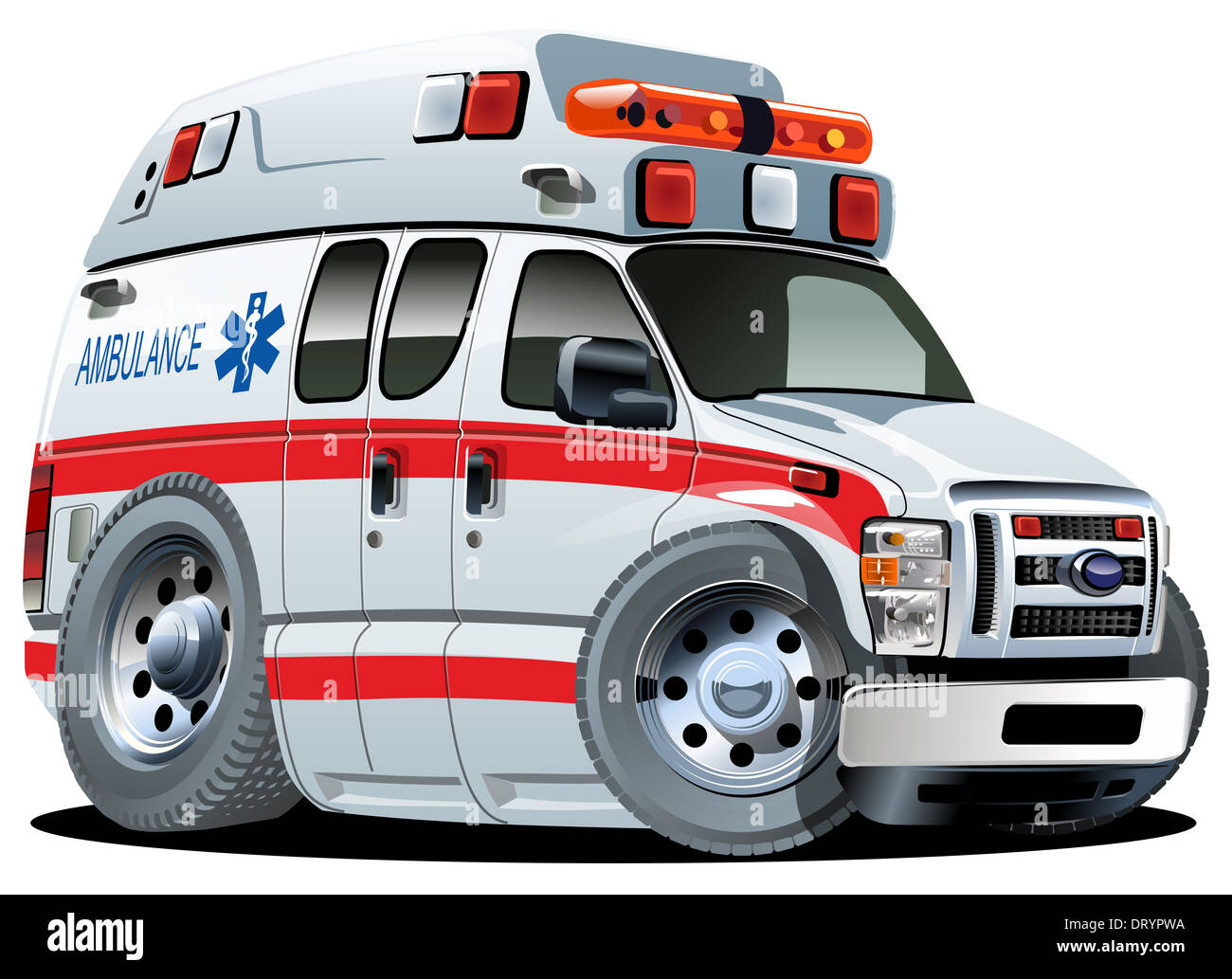 Ambulance cartoon immagini e fotografie stock ad alta risoluzione - Alamy