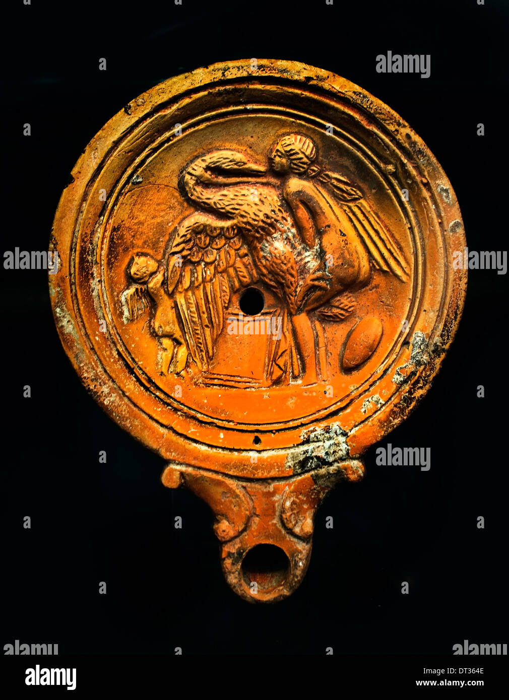 Leda e il cigno (Zeus in forma di cigno, lo Spartan regina Leda ) Roman ...