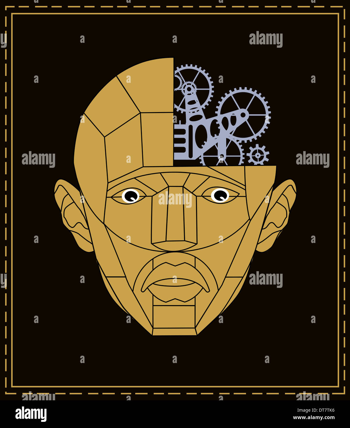 Testa umana stilizzata immagini e fotografie stock ad alta risoluzione ...