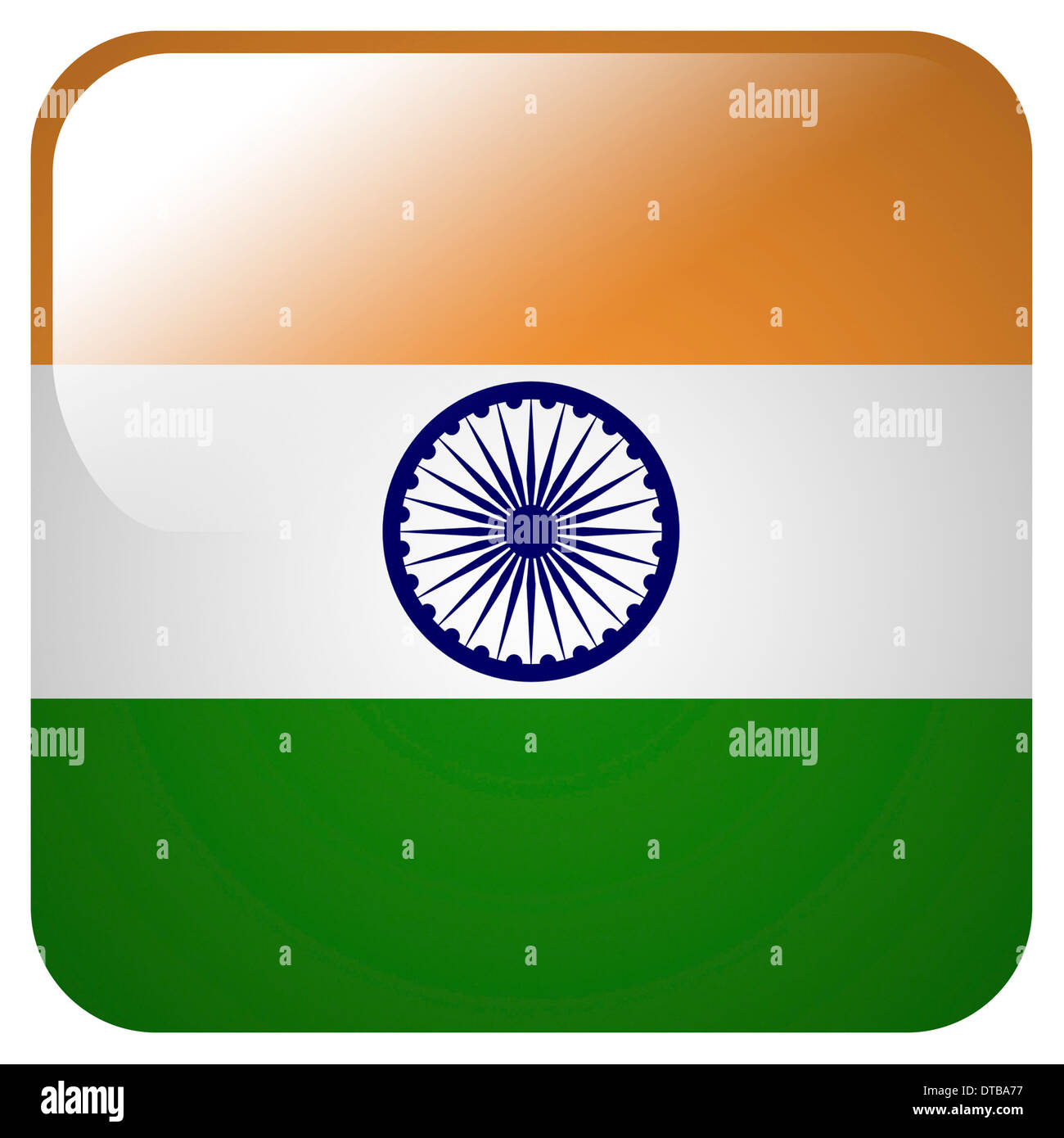 Forma rotonda della bandiera dell'india immagini e fotografie stock ad ...