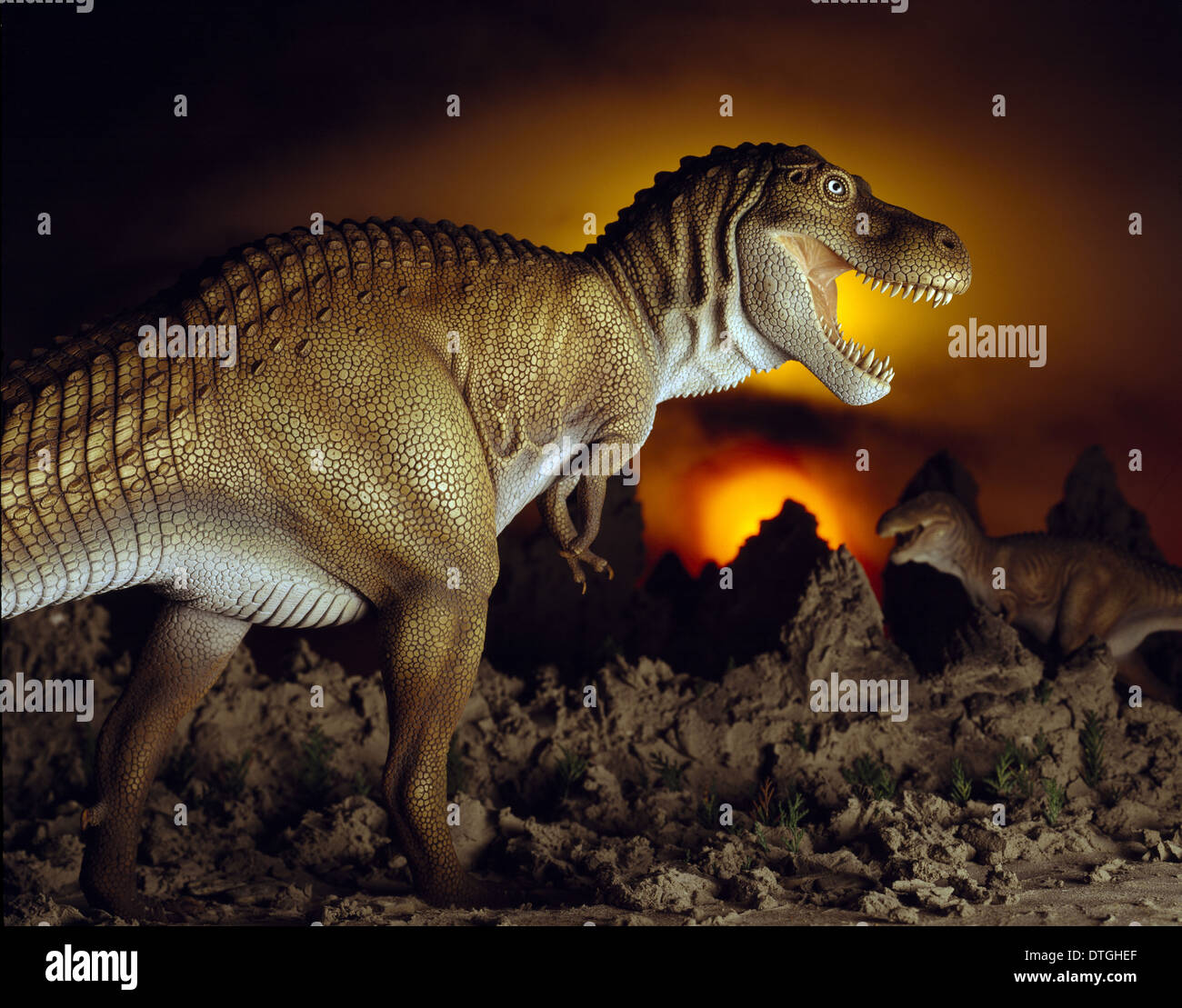 T rex prehistoric scene immagini e fotografie stock ad alta risoluzione ...
