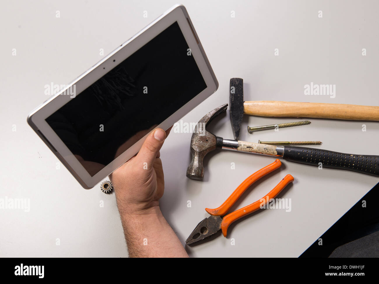 Tools tablet immagini e fotografie stock ad alta risoluzione - Alamy