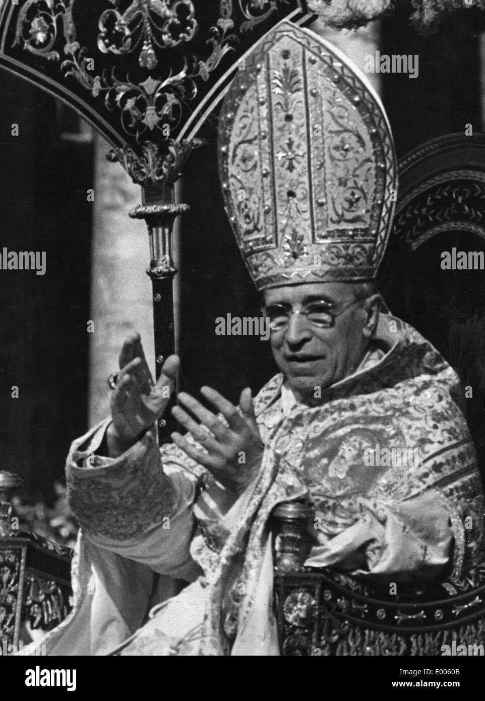 Il Papa Pio XII, 1953 Foto stock - Alamy