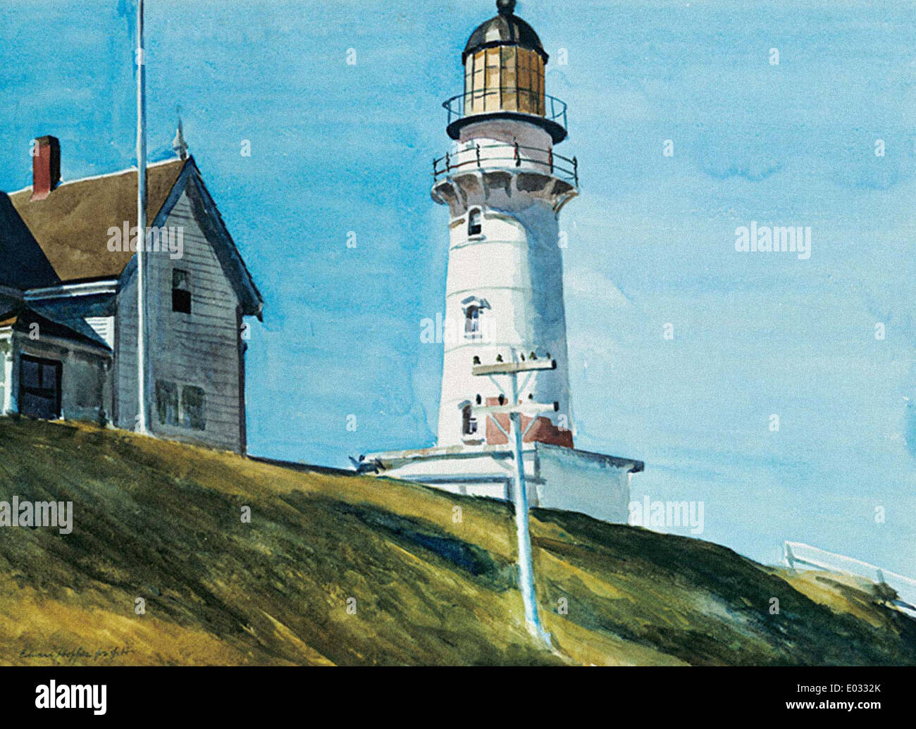 Edward Hopper Il faro a due luci 2 Foto stock - Alamy