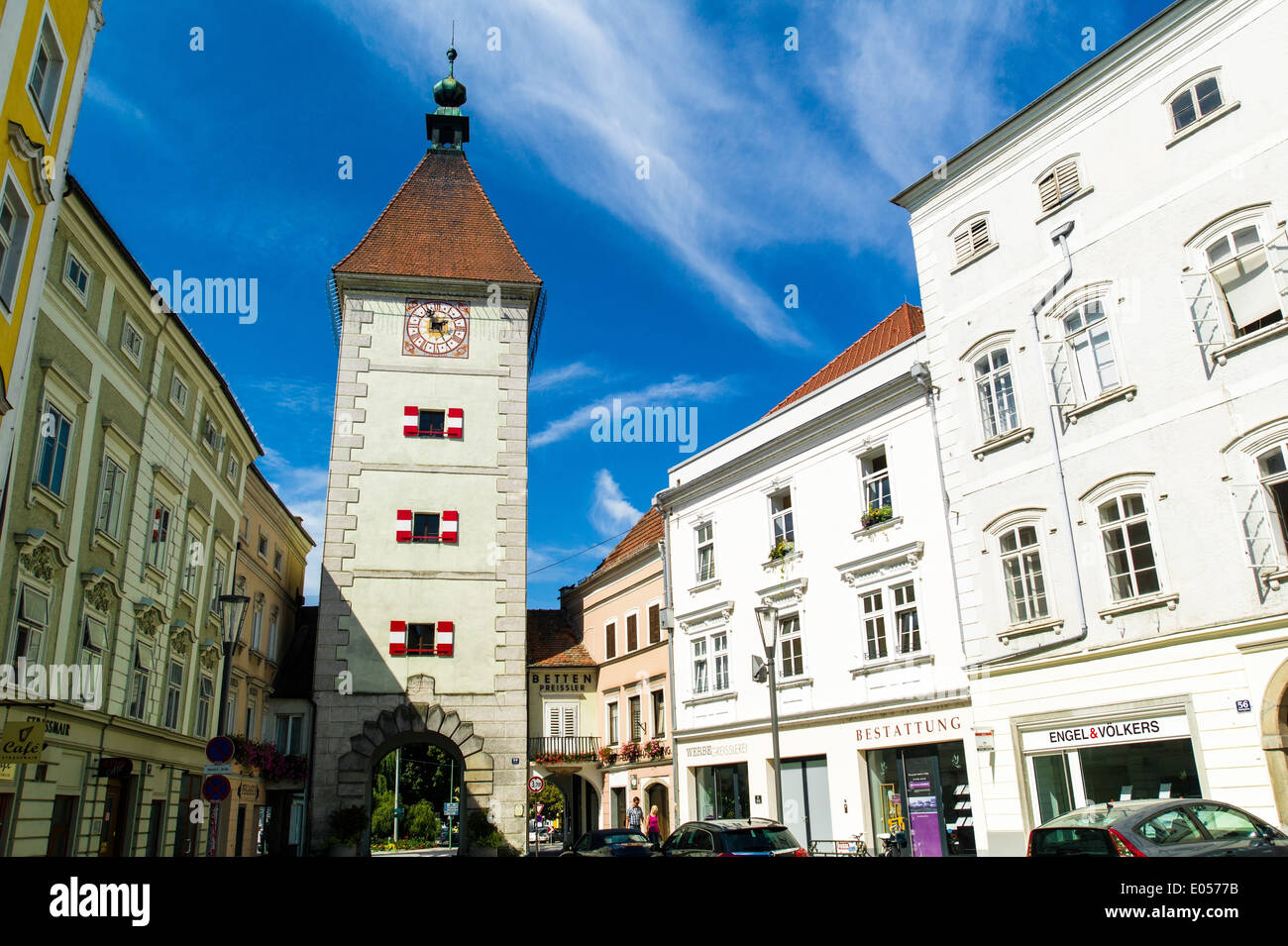 Die alte und schoene stadt wels in oberoesterreich immagini e ...