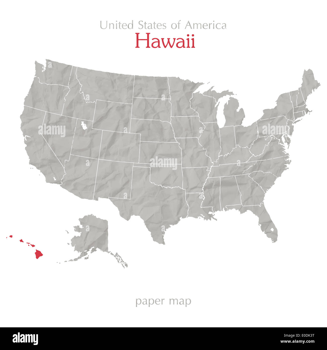 Mappa politica delle hawaii Immagini senza sfondo e Foto Stock ...