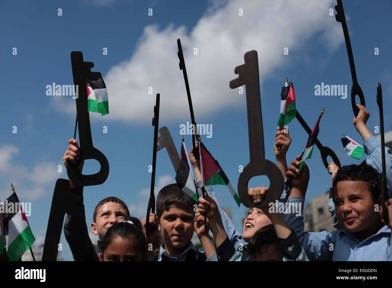 La città di Gaza, Striscia di Gaza, Territori palestinesi. 13 Maggio ...