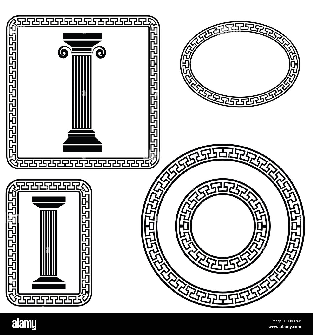 Simboli greci Foto e Immagini Stock in Bianco e Nero - Alamy