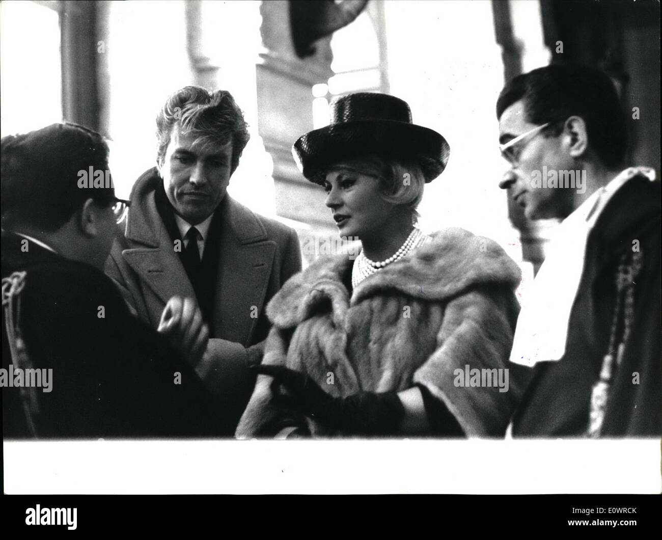 Febbraio 02, 1964 - ultima udienza del processo attrice Anita Ekberg ...