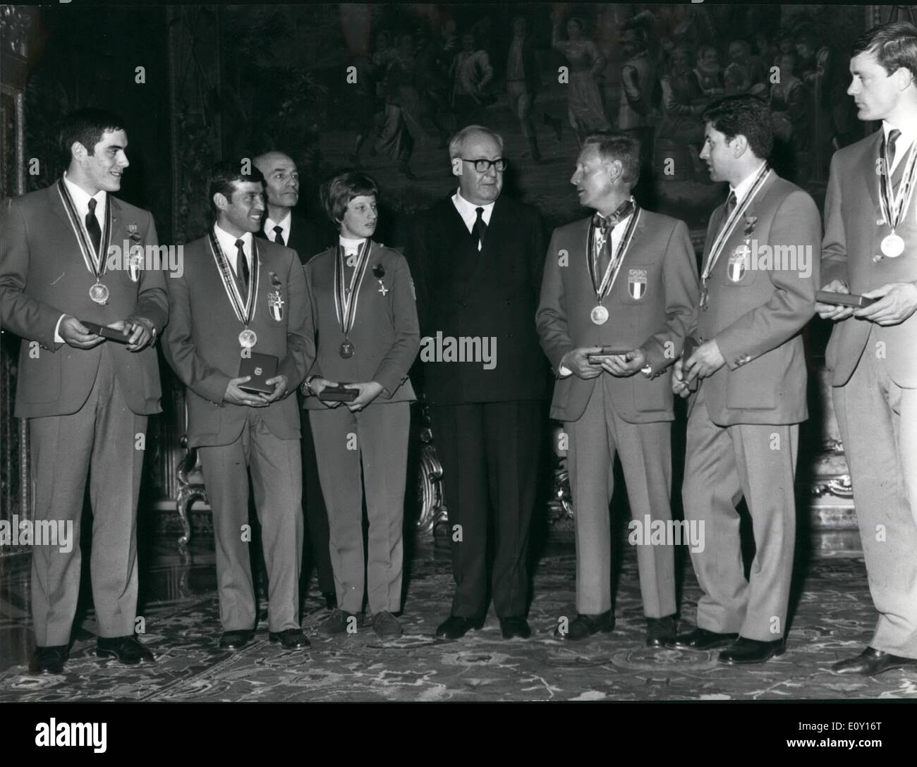 Mar 03, 1968 - Roma, Marzo 1968 - Il Presidente della Repubblica ...