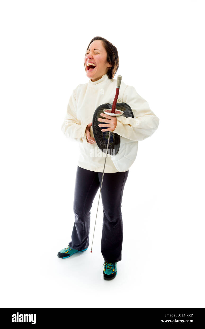 Volto femminile che ride Immagini senza sfondo e Foto Stock ritagliate ...