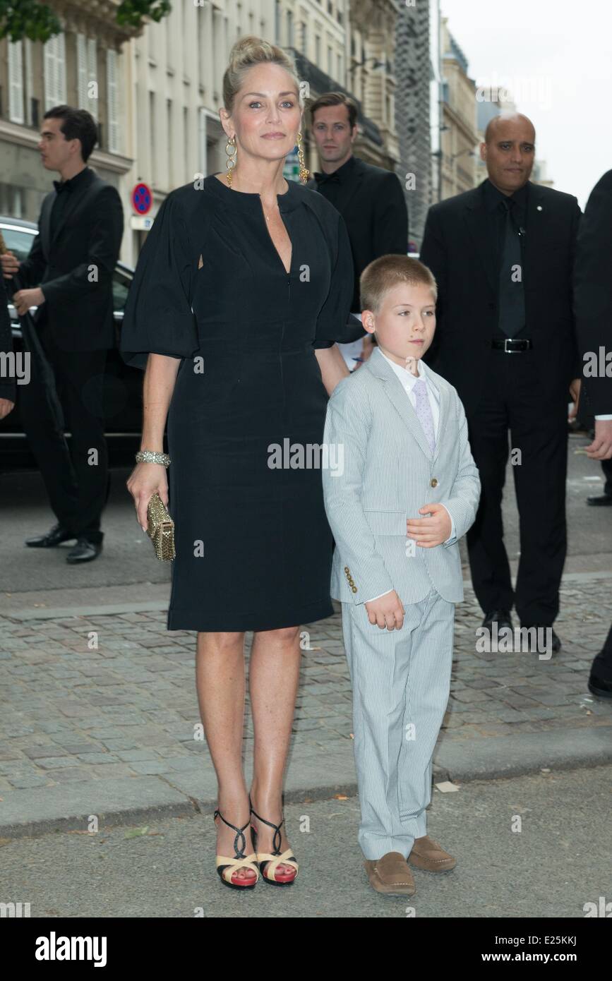 Sharon stone and roan joseph bronstein immagini e fotografie stock ad ...
