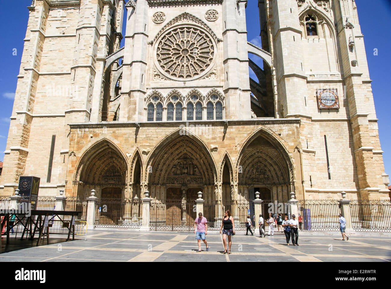 León, Spagna León la cattedrale gotica, chiamato anche la casa di luce ...