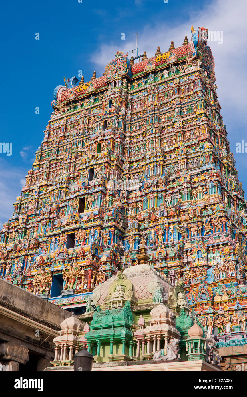 India, Tamil Nadu, Madurai, Sri Meenakshi temple è un capolavoro di ...