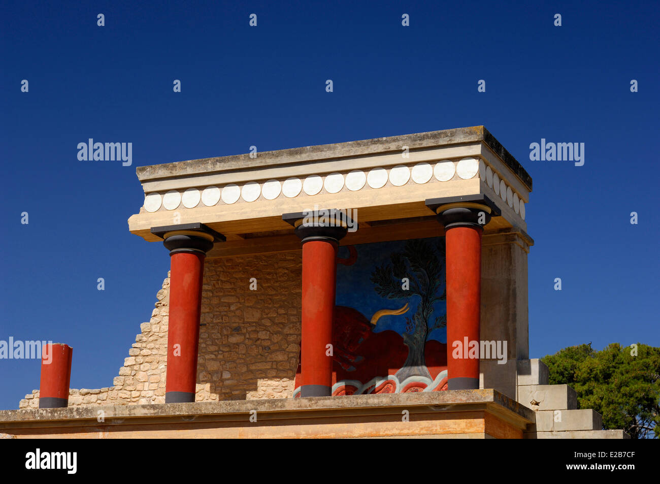 La Grecia, Creta, Cnosso, sito archeologico, il Palazzo del Re Minosse ...