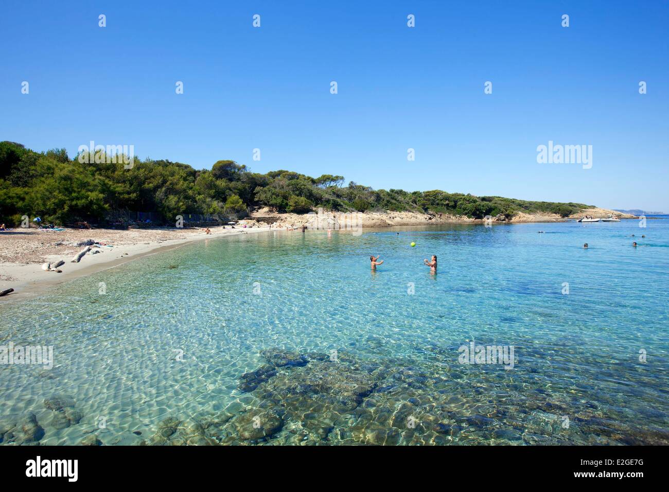 Francia Var Hyeres isole del Parco Nazionale di Port Cros isola di Port ...