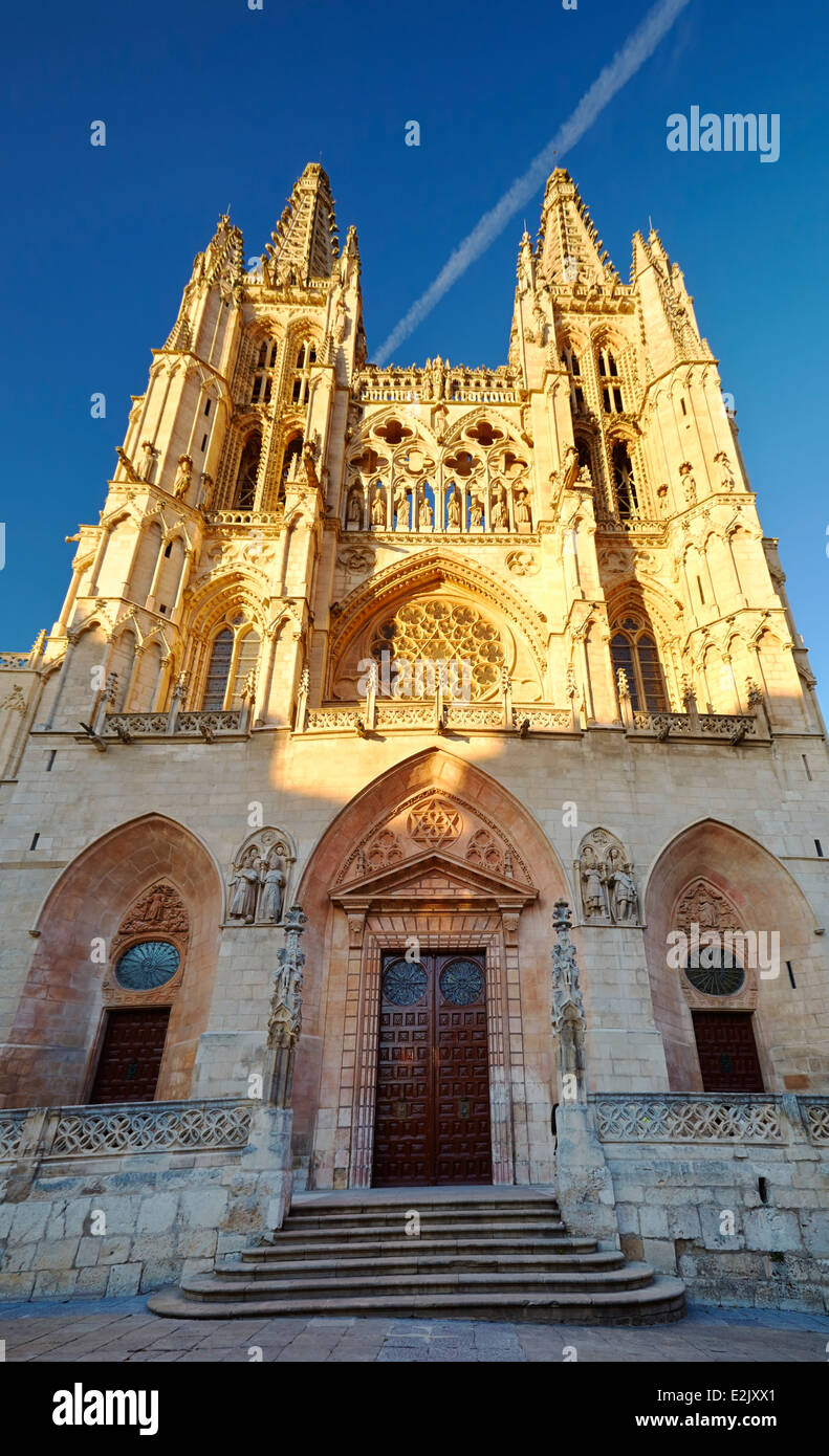Cattedrale di Santa Maria di Burgos, Santa Maria facciata. Castiglia e ...