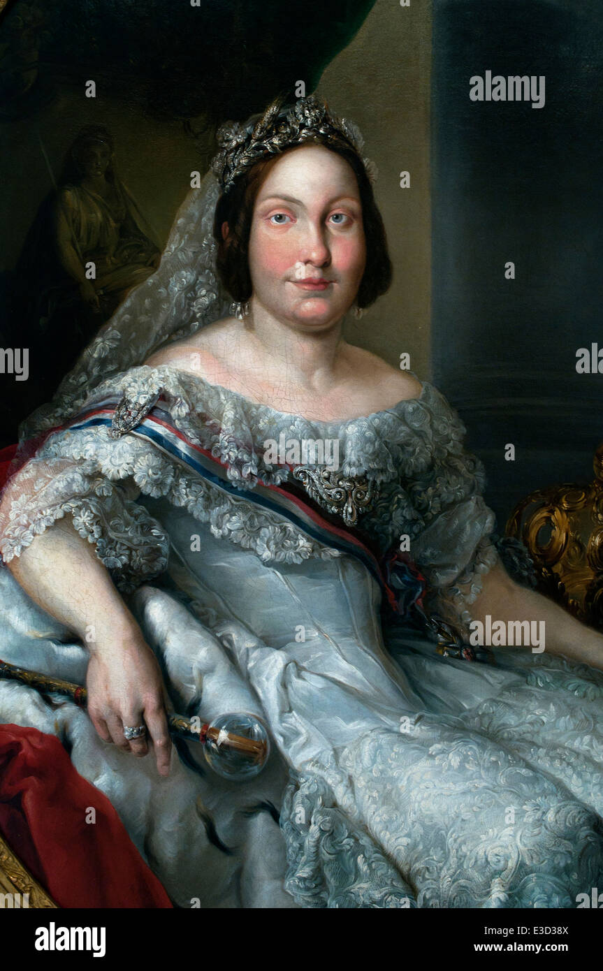 Ritratto della Regina Isabel II (1830 - 1904) 1843 Vicente Lopez ...