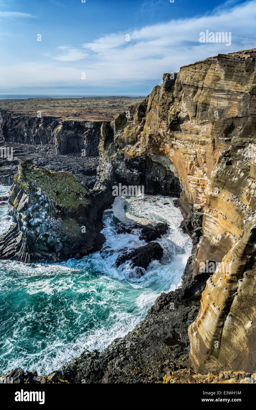 Costa spiaggia hellnar snaefellsnes penisola immagini e fotografie ...