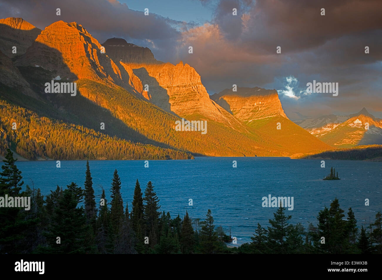 Stati Uniti d'America, Montana, il Parco Nazionale di Glacier, St Mary ...