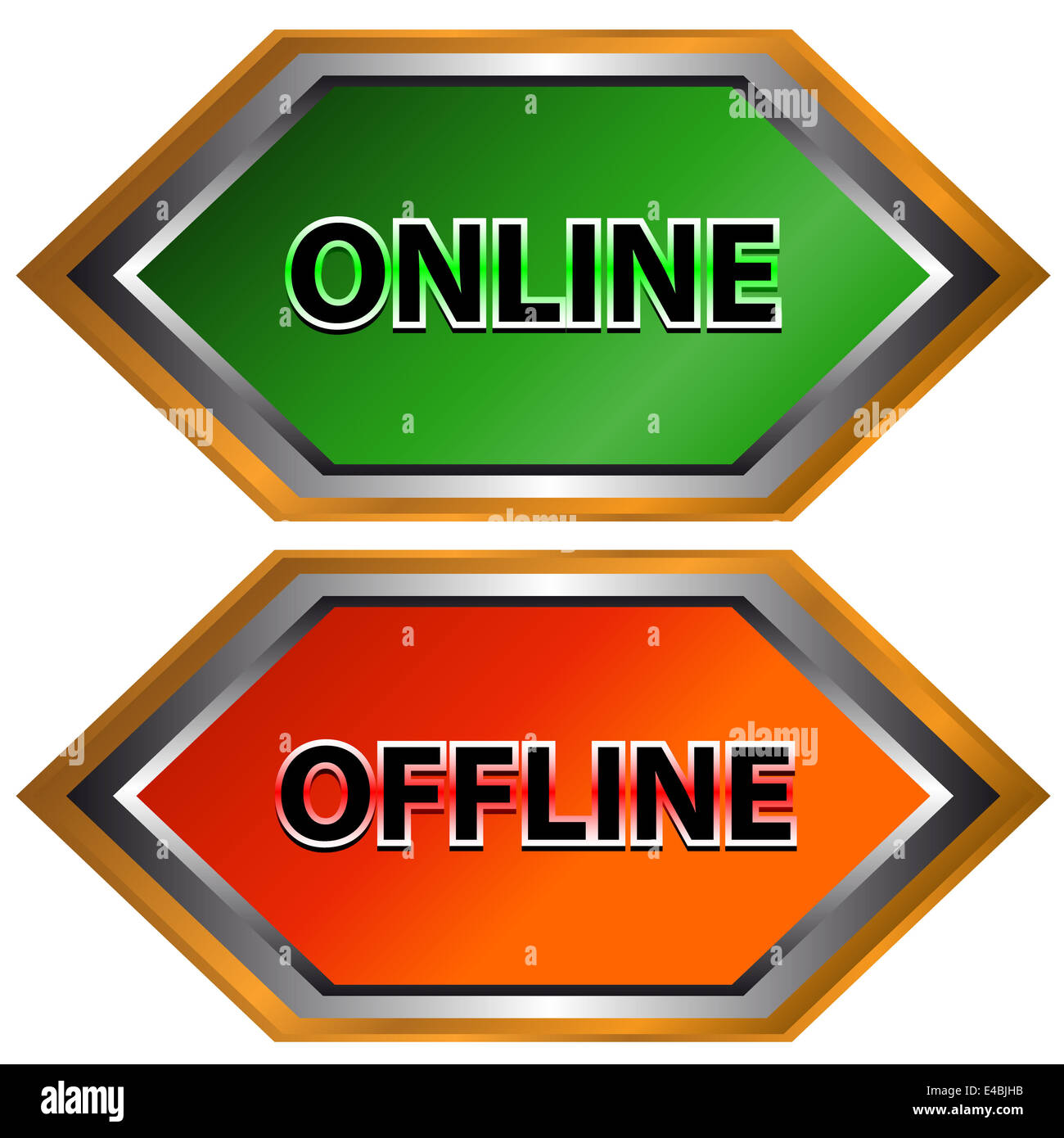 Online offline icon immagini e fotografie stock ad alta risoluzione - Alamy