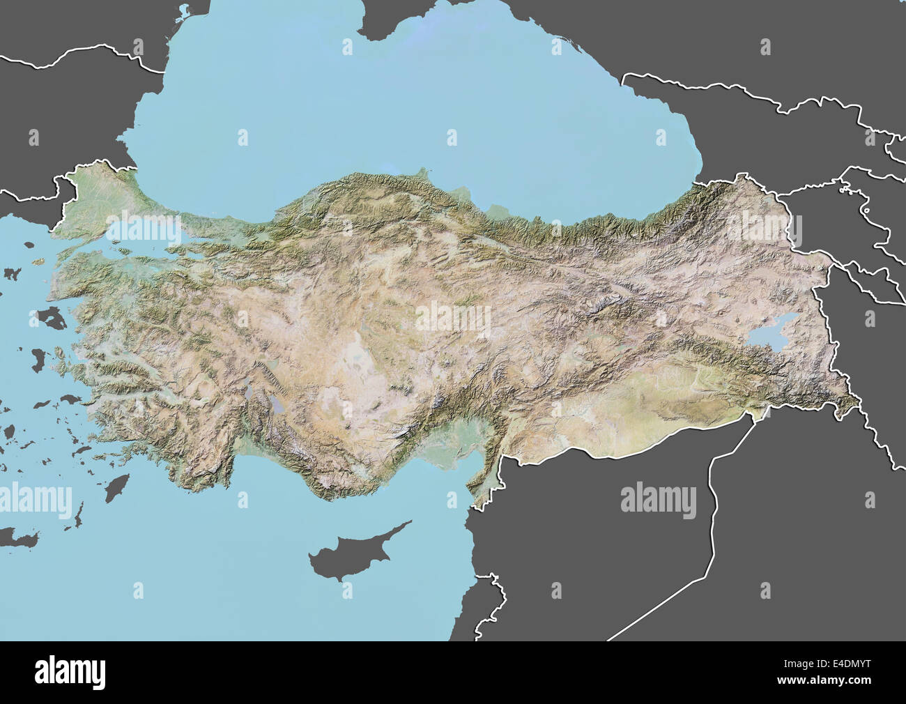 Satellite image of istanbul, turkey immagini e fotografie stock ad alta ...