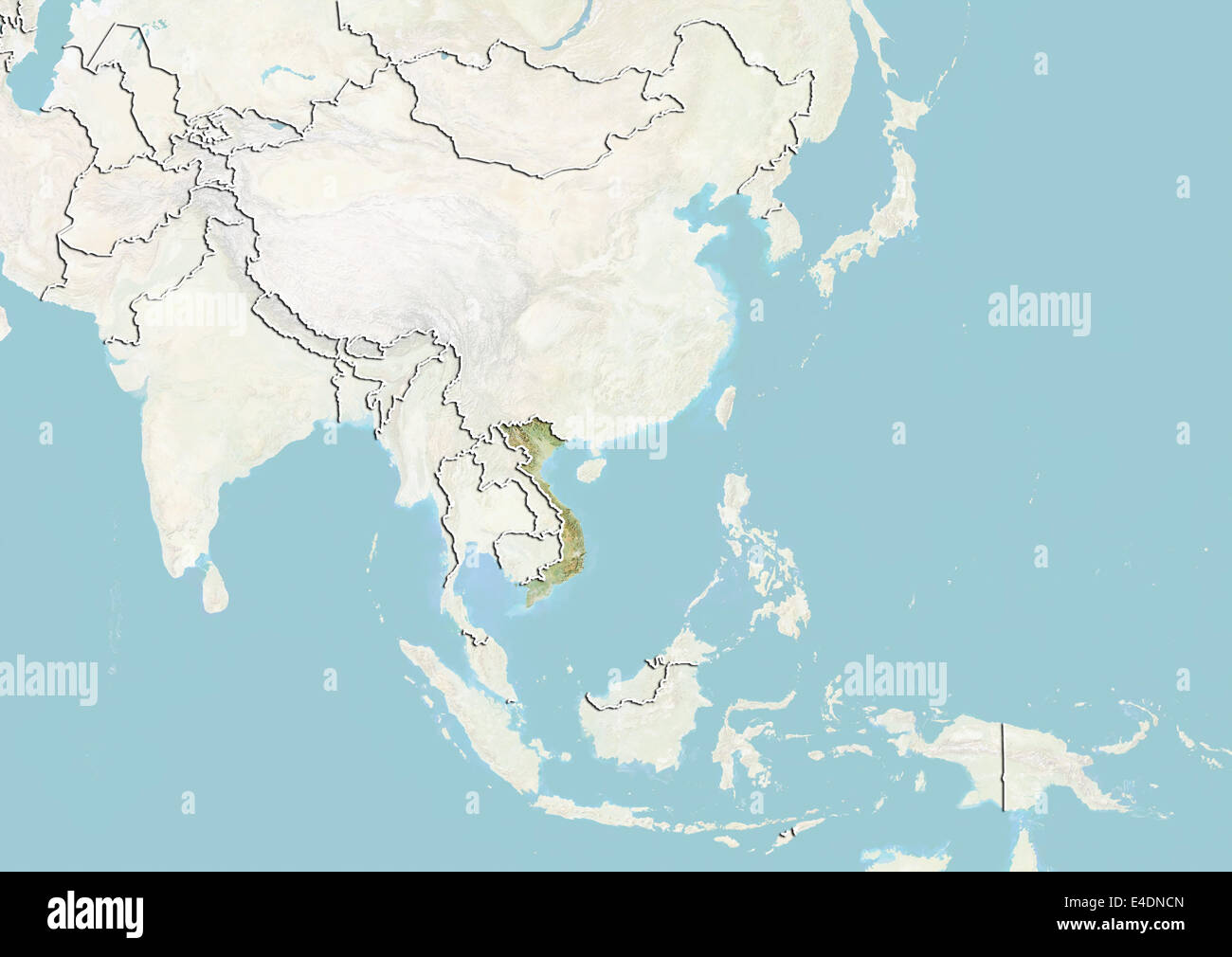 Vietnam map satellite geography immagini e fotografie stock ad alta risoluzione - Alamy