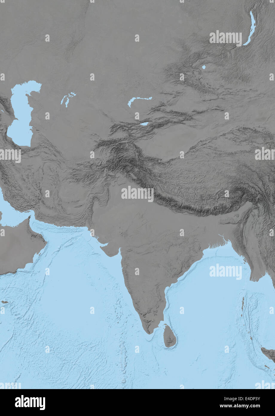 Asia centrale cartina fisica immagini e fotografie stock ad alta ...