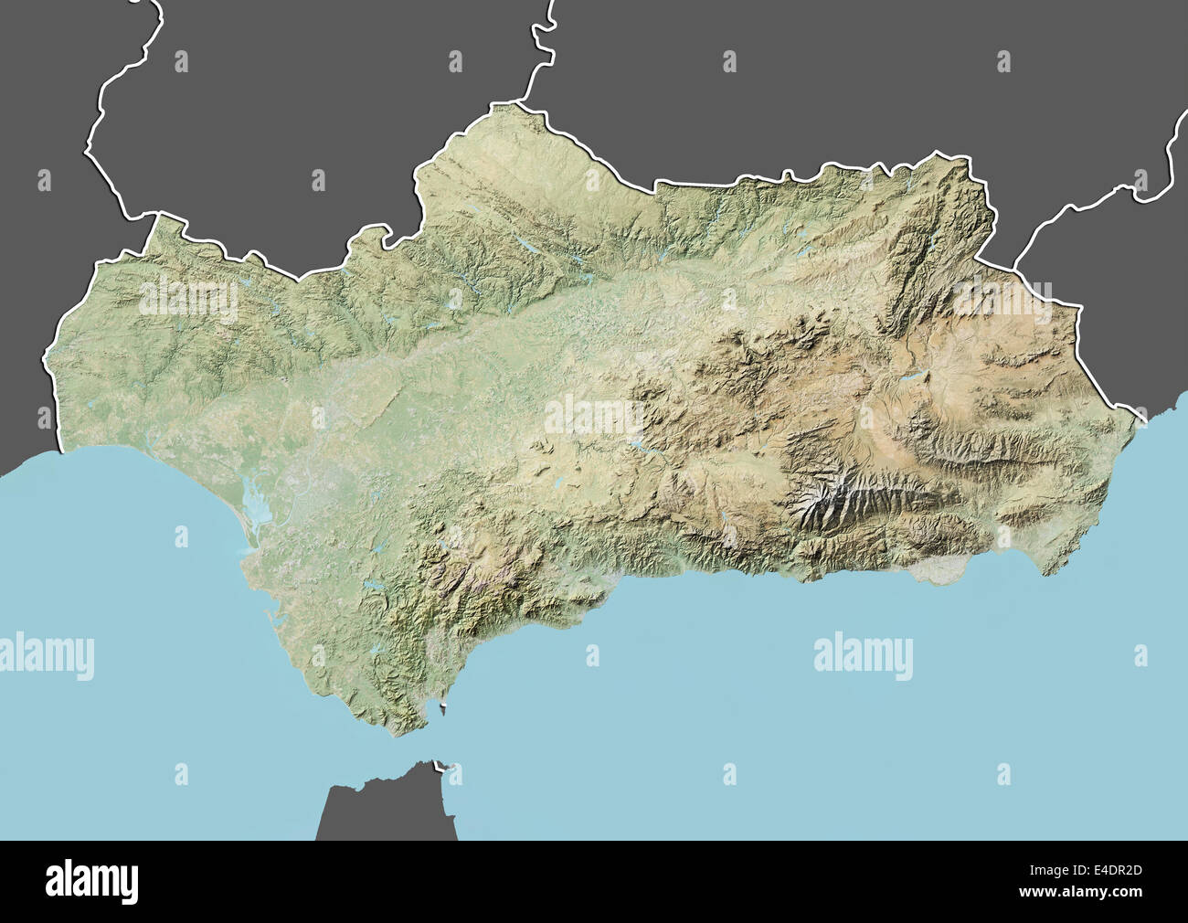 Andalusia map immagini e fotografie stock ad alta risoluzione - Alamy