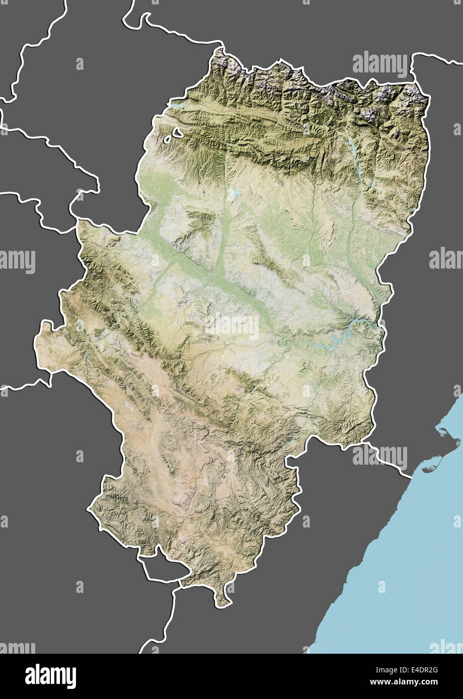 Aragon map immagini e fotografie stock ad alta risoluzione - Alamy