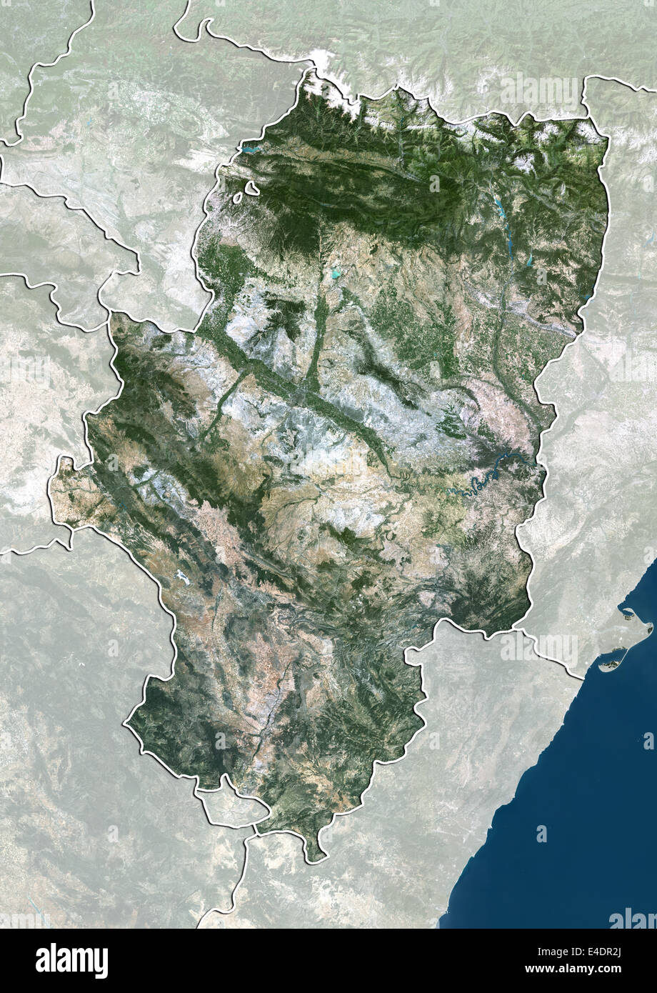Aragon map immagini e fotografie stock ad alta risoluzione - Alamy