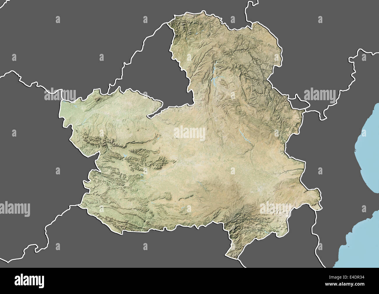 Mappa di castiglia la mancha immagini e fotografie stock ad alta ...