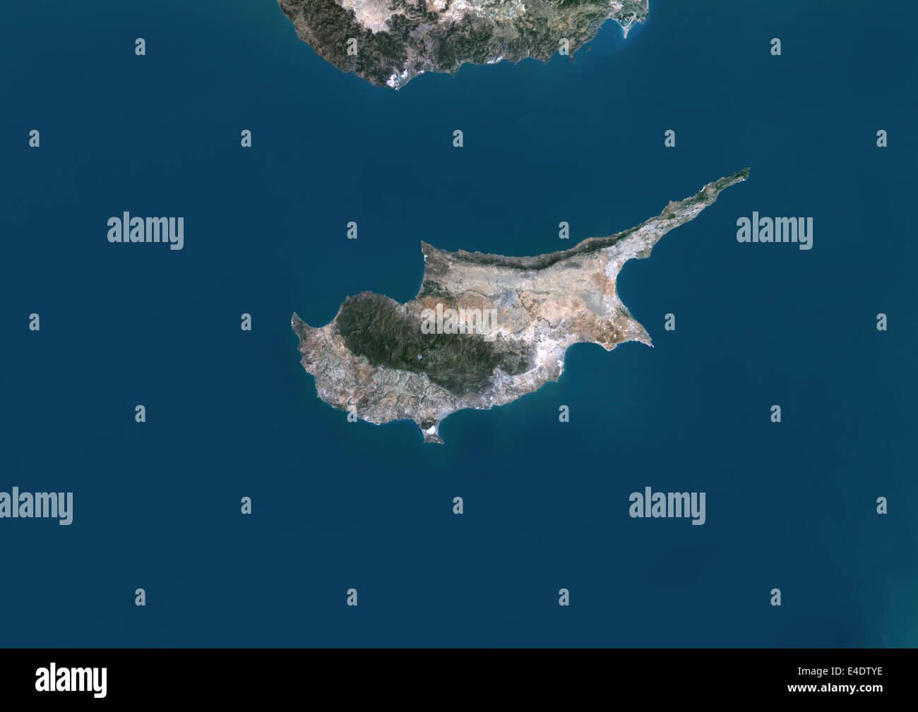 Vista satellitare cyprus image compilato dai dati immagini e fotografie ...
