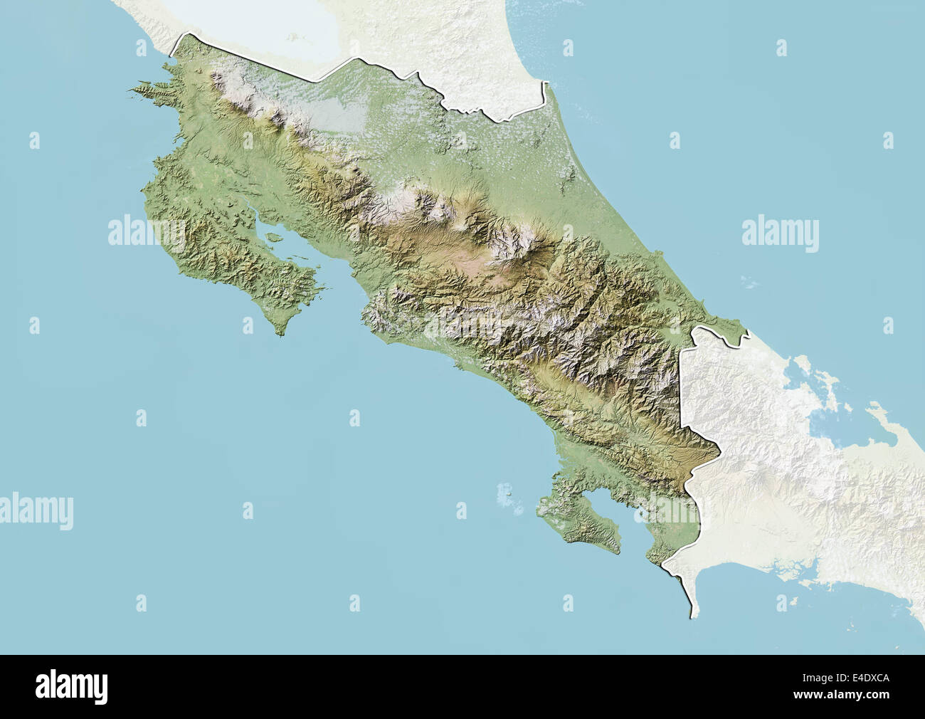 Mappa costa rica immagini e fotografie stock ad alta risoluzione - Alamy