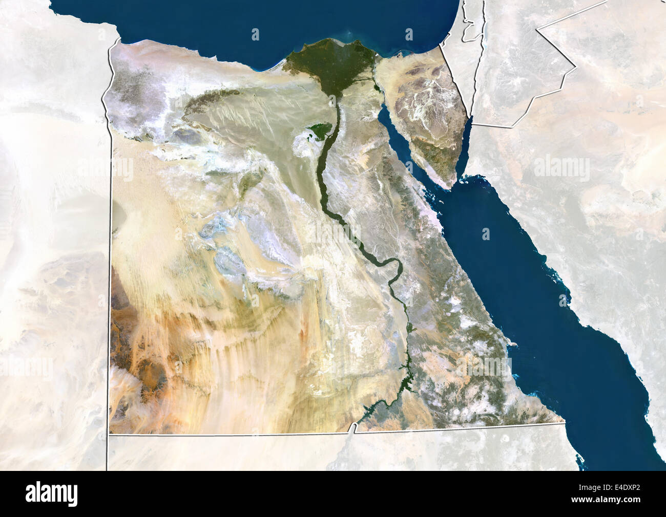Carta geografica fisica egitto immagini e fotografie stock ad alta ...