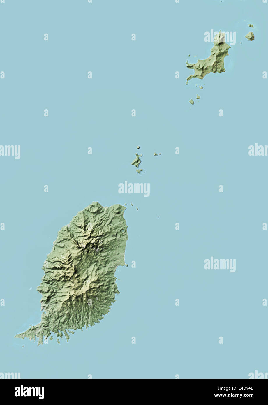 Mappa dell'isola di grenada immagini e fotografie stock ad alta ...