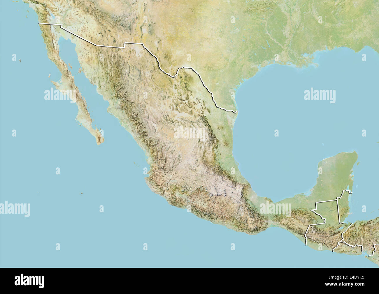 Mapa de relieve de mexico immagini e fotografie stock ad alta ...