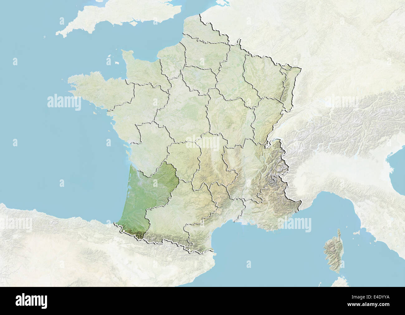 Mappa dell'aquitania immagini e fotografie stock ad alta risoluzione ...