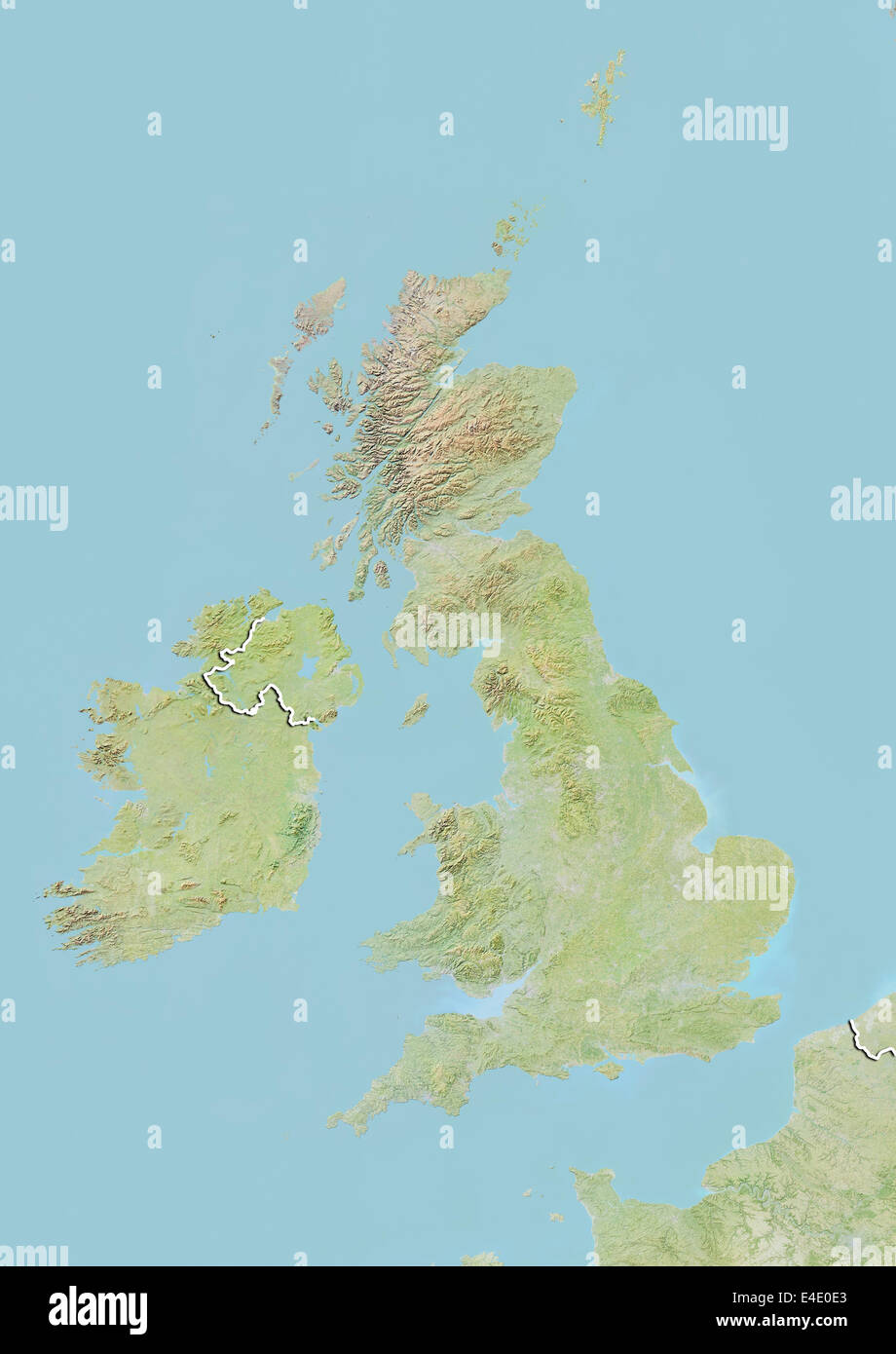 Vista satellitare isole britanniche immagini e fotografie stock ad alta ...