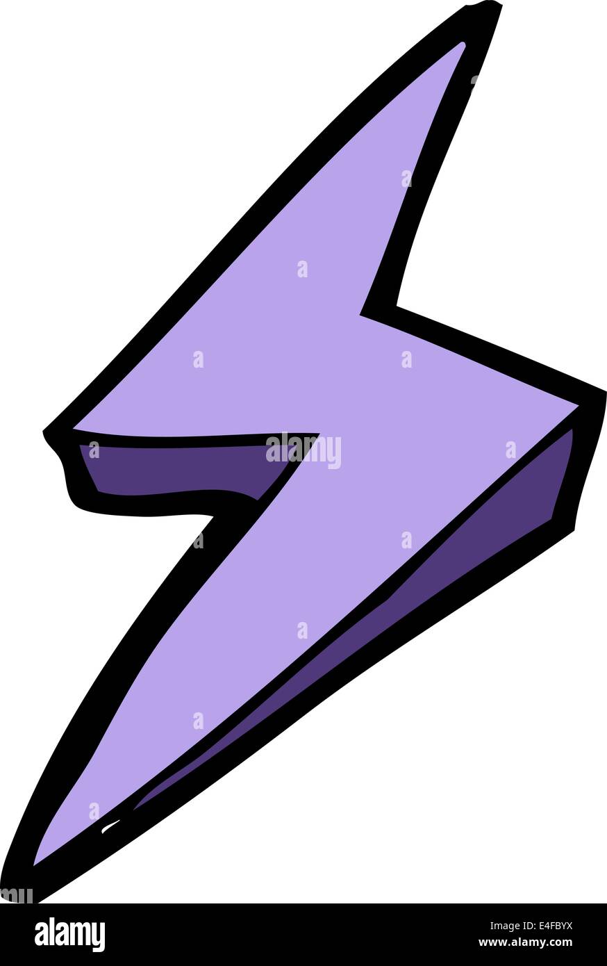 Cartoon lightning bolt symbol Immagini Vettoriali Stock - Alamy